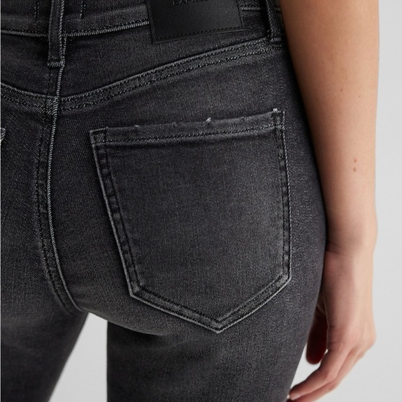 Express | Jeans | Express Mid Rise Washed Black Skinny Jeans | Poshmark